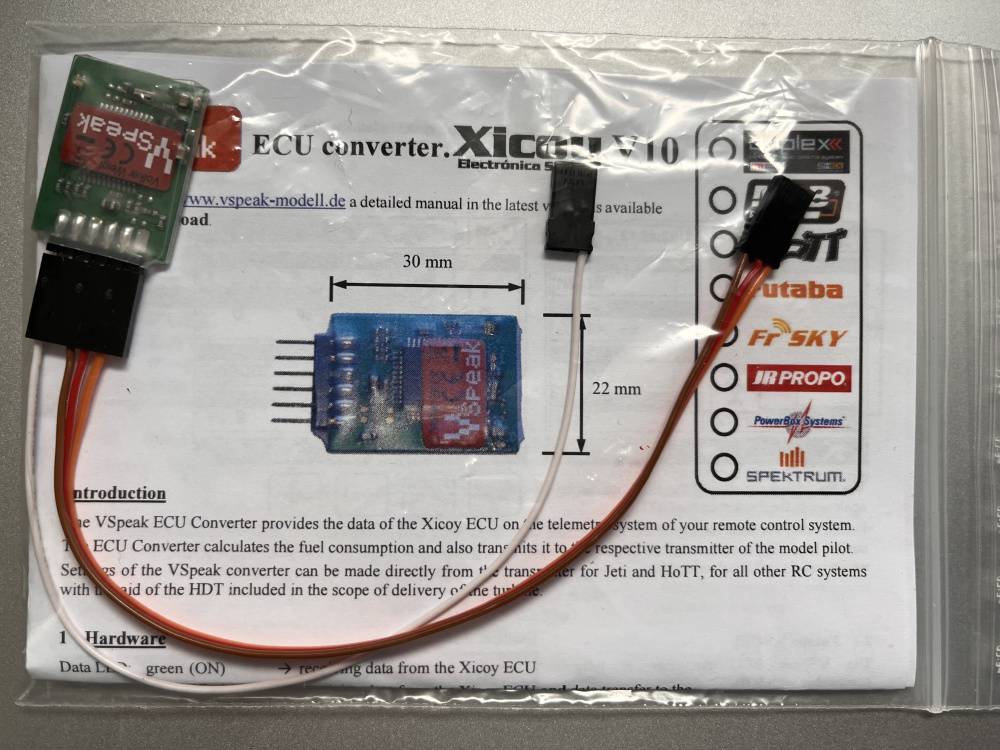 ECU Converter / Telemetry Adapter for Kingtech/Xicoy/Kolibri - Eureka-RC.no
